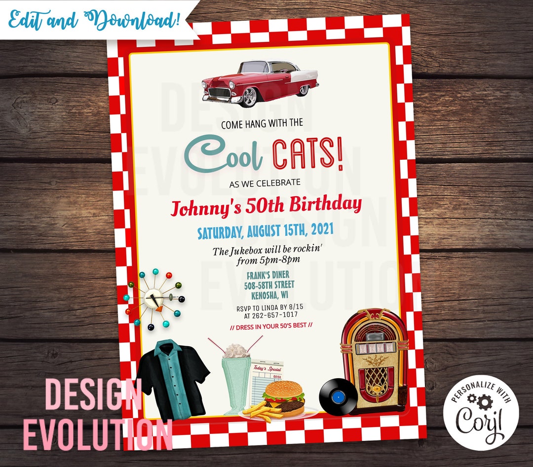 TRY DEMO FIRST - Retro Diner Classic Car Retro Vintage 1950s 50th 60th ...