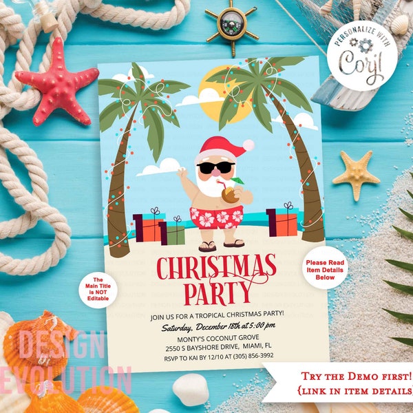 Tropical Santa - Etsy