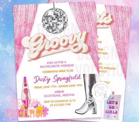 ANY EVENT Retro Groovy Disco Cowgirl 60s 70s Palm Springs | Etsy