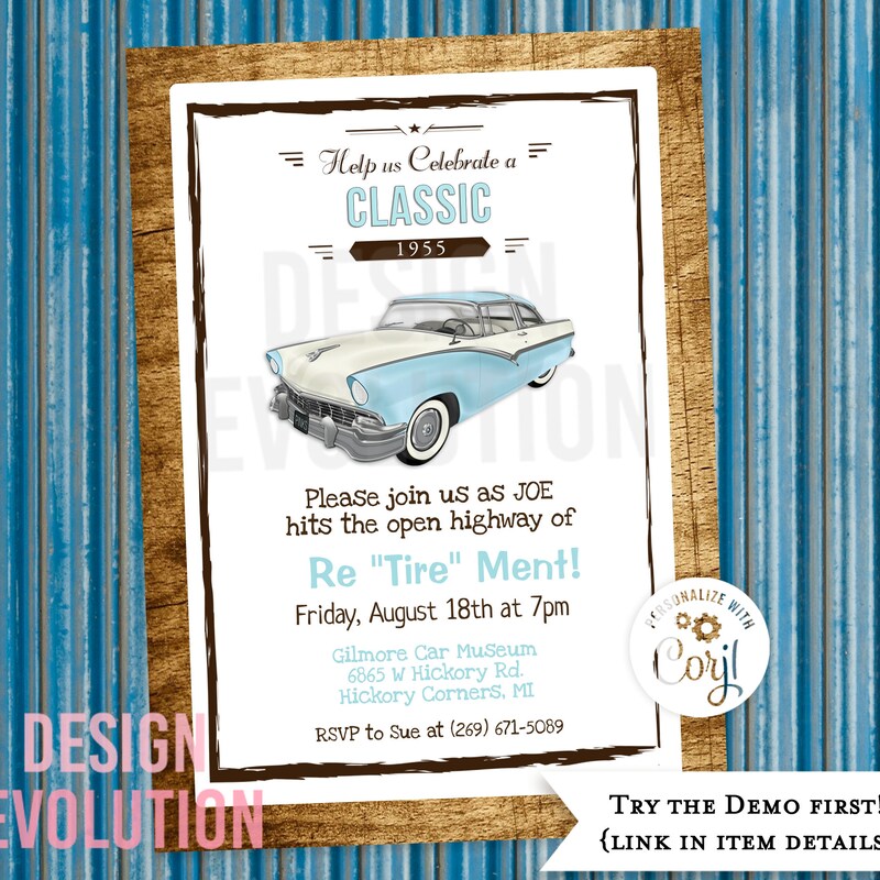 Car Retirement Party - Etsy