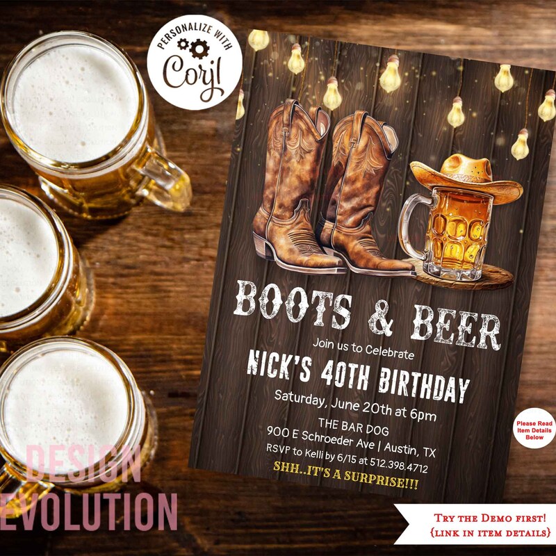 Beer Invitation - Etsy