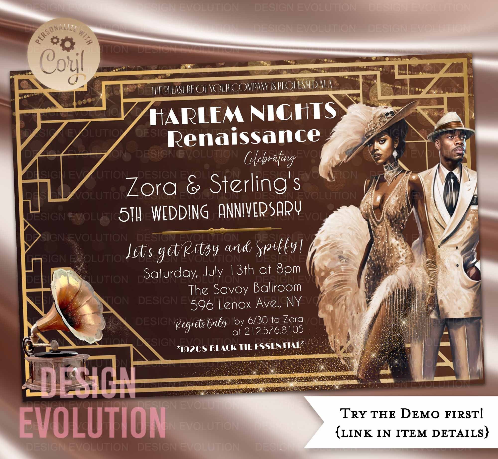 1930s Party Invitation