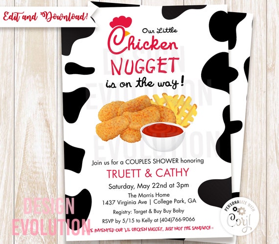 TRY THE DEMO: Chicken Nugget Little Nugget Fast Food Couples | Etsy