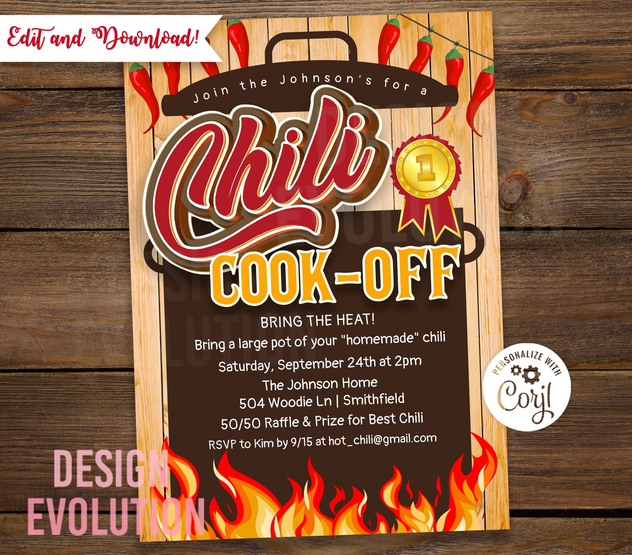 Chili Cook Off Poster
