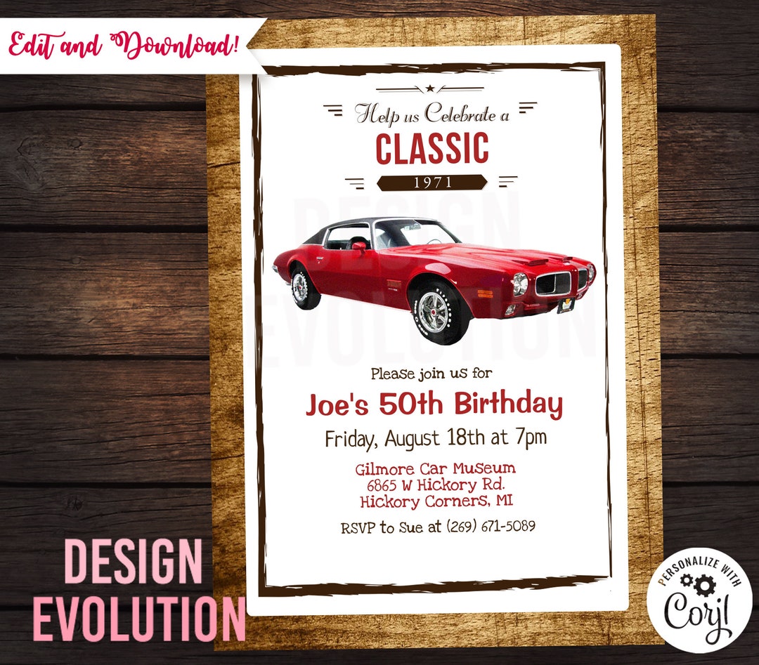 TRY DEMO FIRST - Classic Car Retro Vintage Muscle Car Trans Am ...