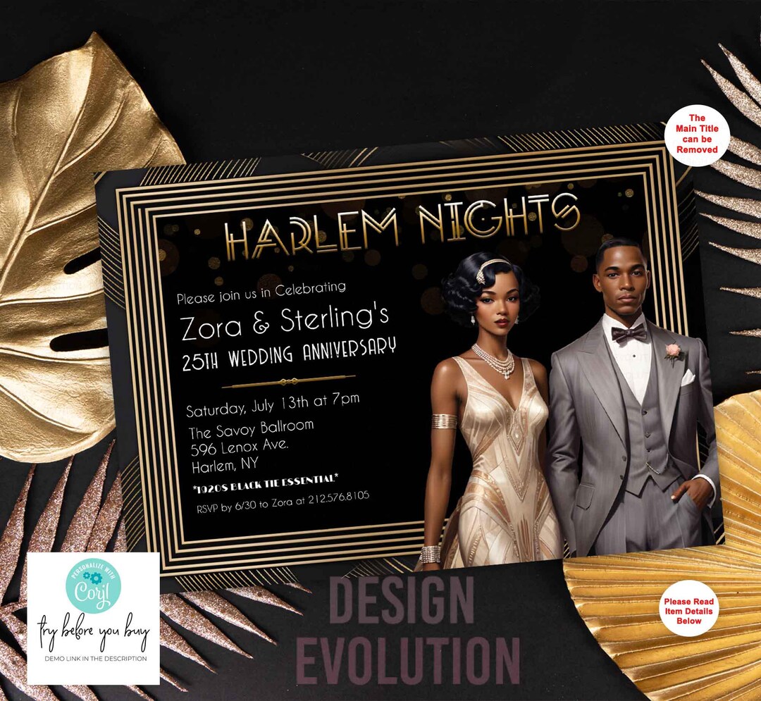 TRY DEMO FIRST - Any Event African American Harlem Nights Jazz Age ...