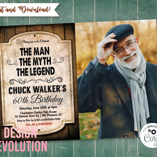 Rustic Invitation - Etsy