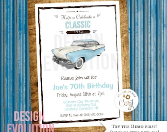 1955 Chevy Invitation - Etsy