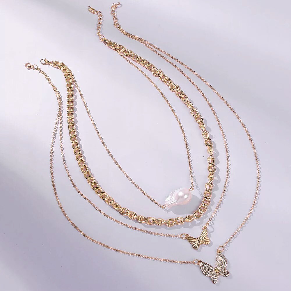 Butterfly Necklace Chains Butterfly Jewelry Chokers Butterfly Choker ...