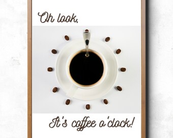 Coffee O'clock Art - Etsy
