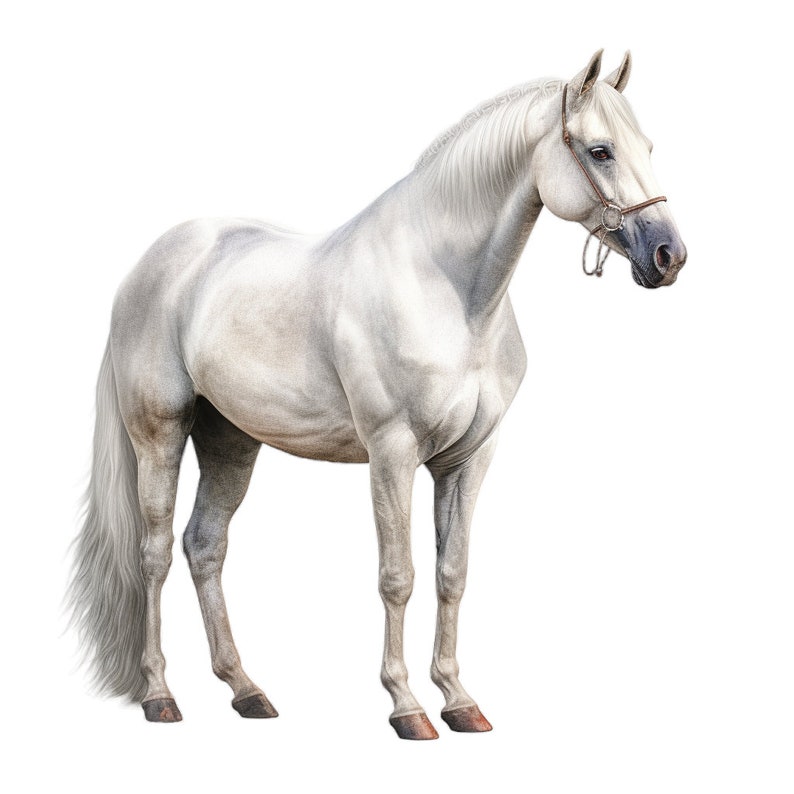 Graceful Arabian Horse Clipart Set - Instant Download for Paper Crafts ...