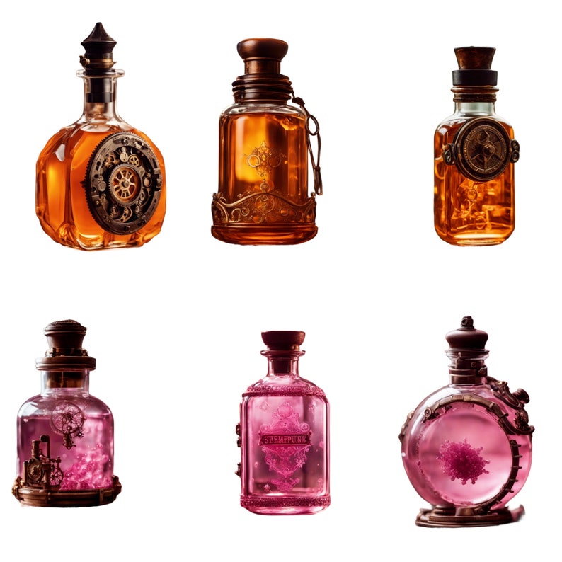 Enchanting Steampunk Potion Bottles - Altered Art for Magical Junk ...