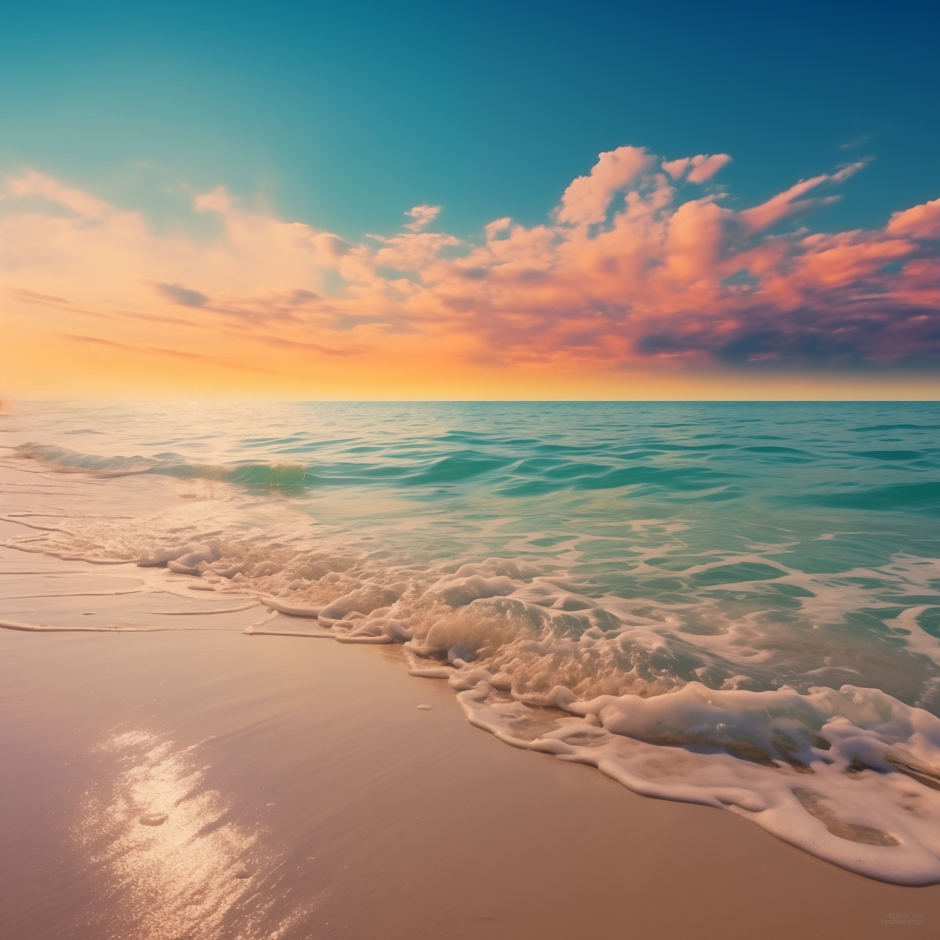 10 Sea Beach Sunset Digital Scrapbook Background Paper Digital ...