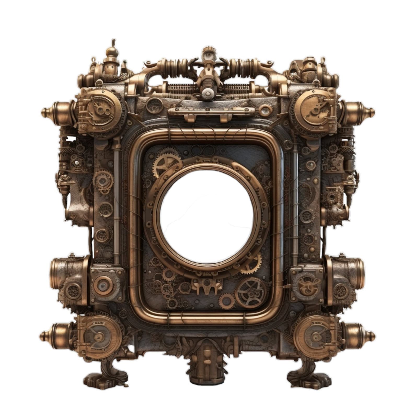 Steampunk Frames, High Quality Clipart, Instant Download, 300 Dpi ...