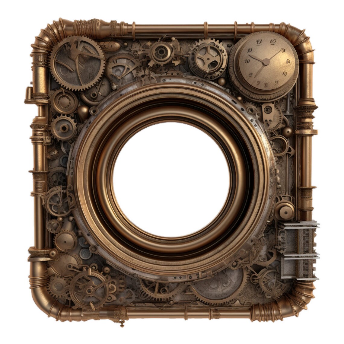 Steampunk Frames, High Quality Clipart, Instant Download, 300 Dpi ...