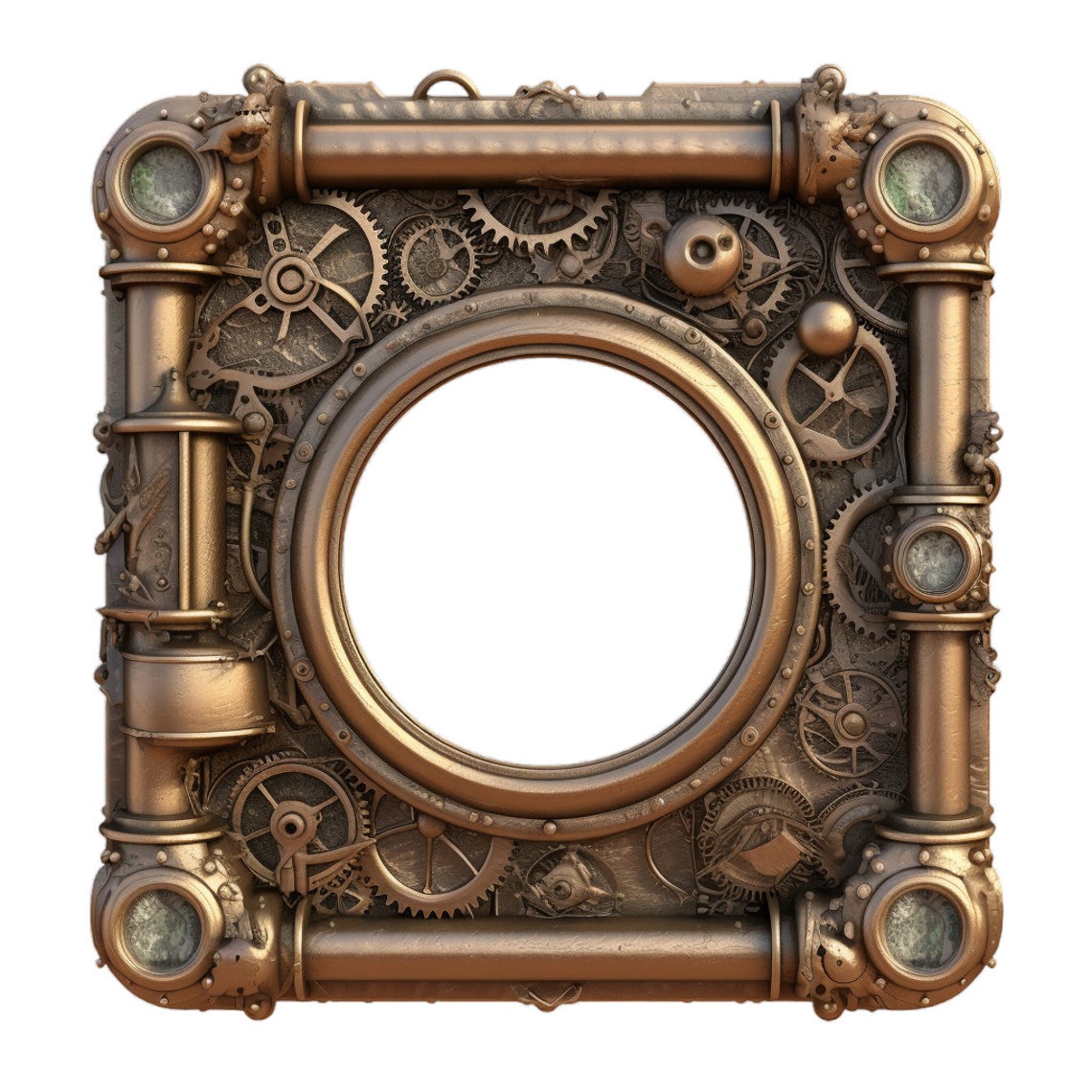 Steampunk Frames, High Quality Clipart, Instant Download, 300 Dpi ...