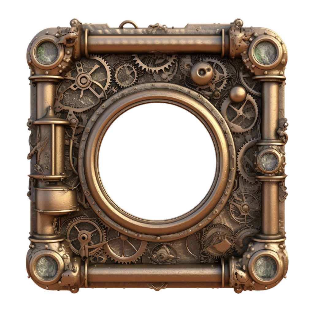 Steampunk Frames, High Quality Clipart, Instant Download, 300 Dpi ...