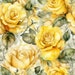 Watercolor Yellow Roses Digital Paper Seamless Designs Ten Colorful ...