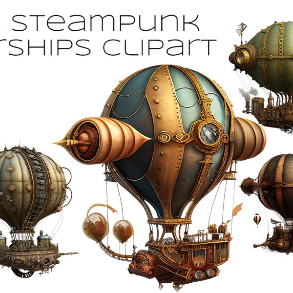 Steampunk Clip Art - Etsy