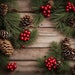 10 Rustic Christmas Digital Scrapbook Paper Background Weathered Wood ...