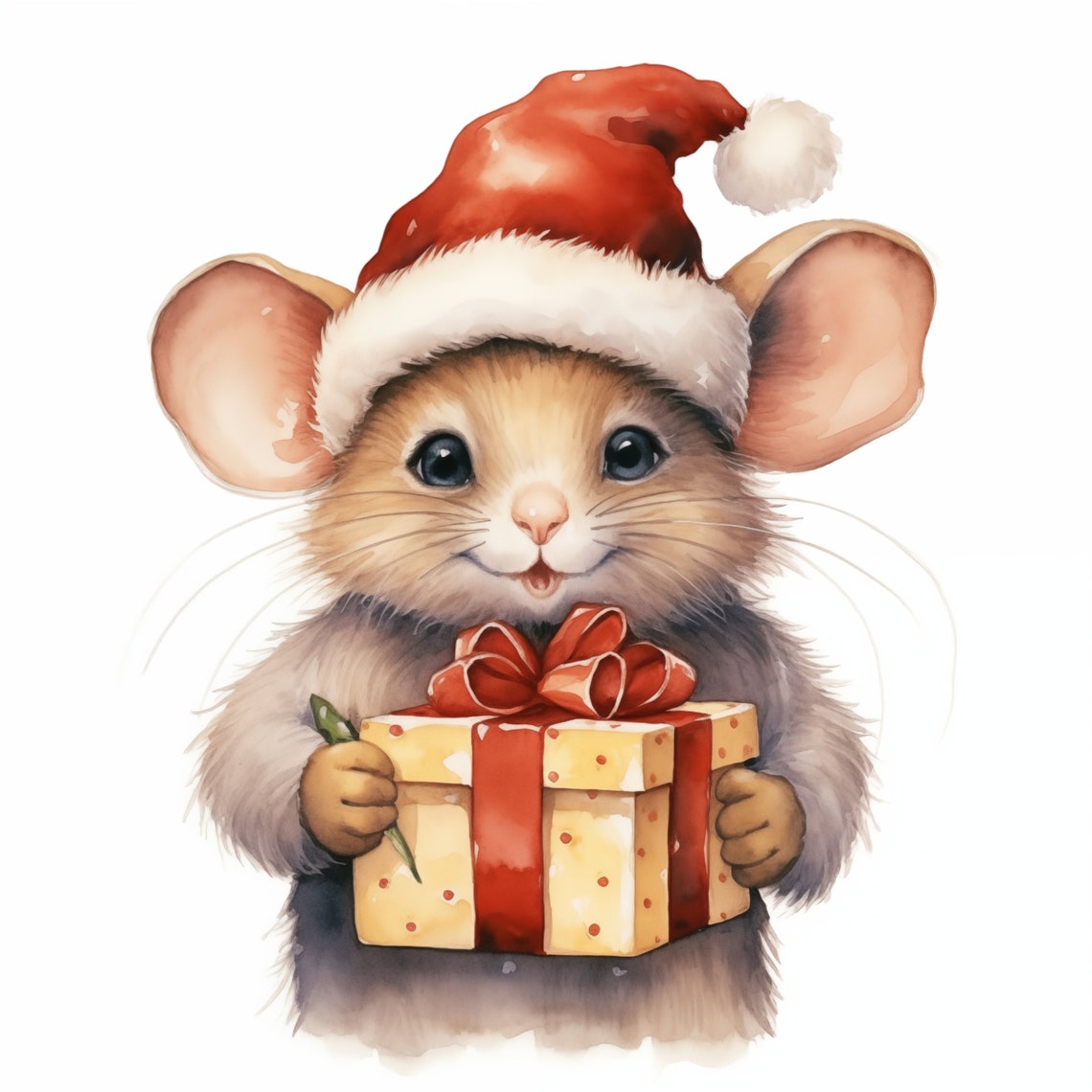Christmas Mice Clipart Bundle Christmas Mouse 16 High Quality Jpgs ...