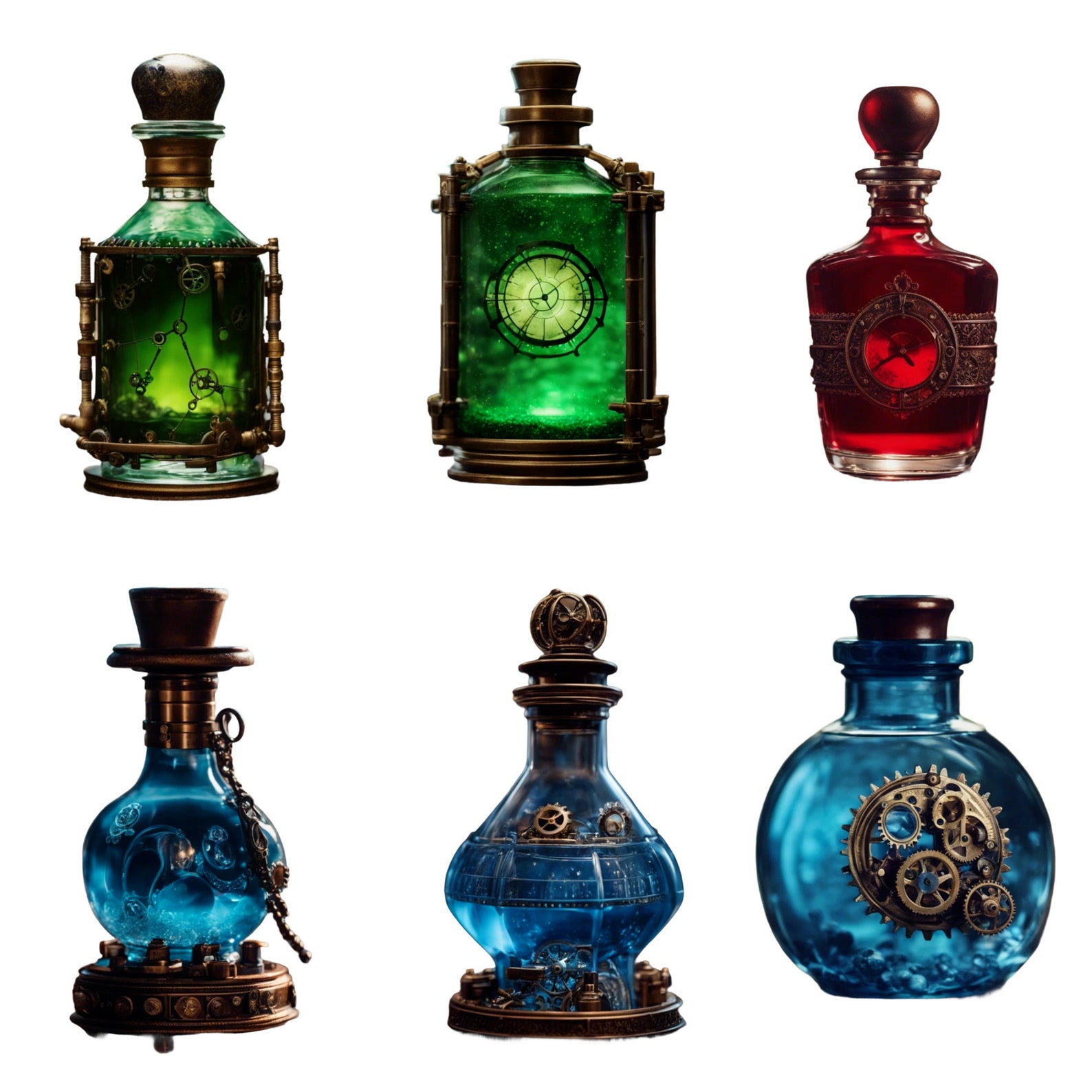 Enchanting Steampunk Potion Bottles - Altered Art for Magical Junk ...