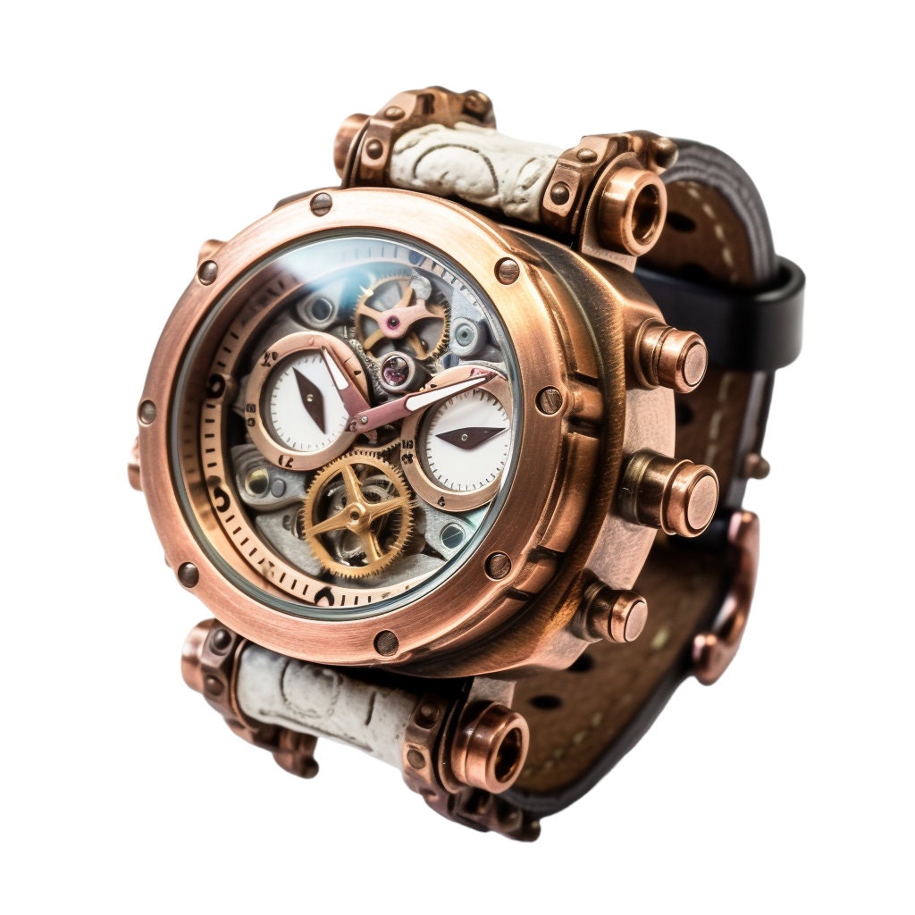 Steampunk Watches Clipart Instant Download Digital Transparent PNG ...
