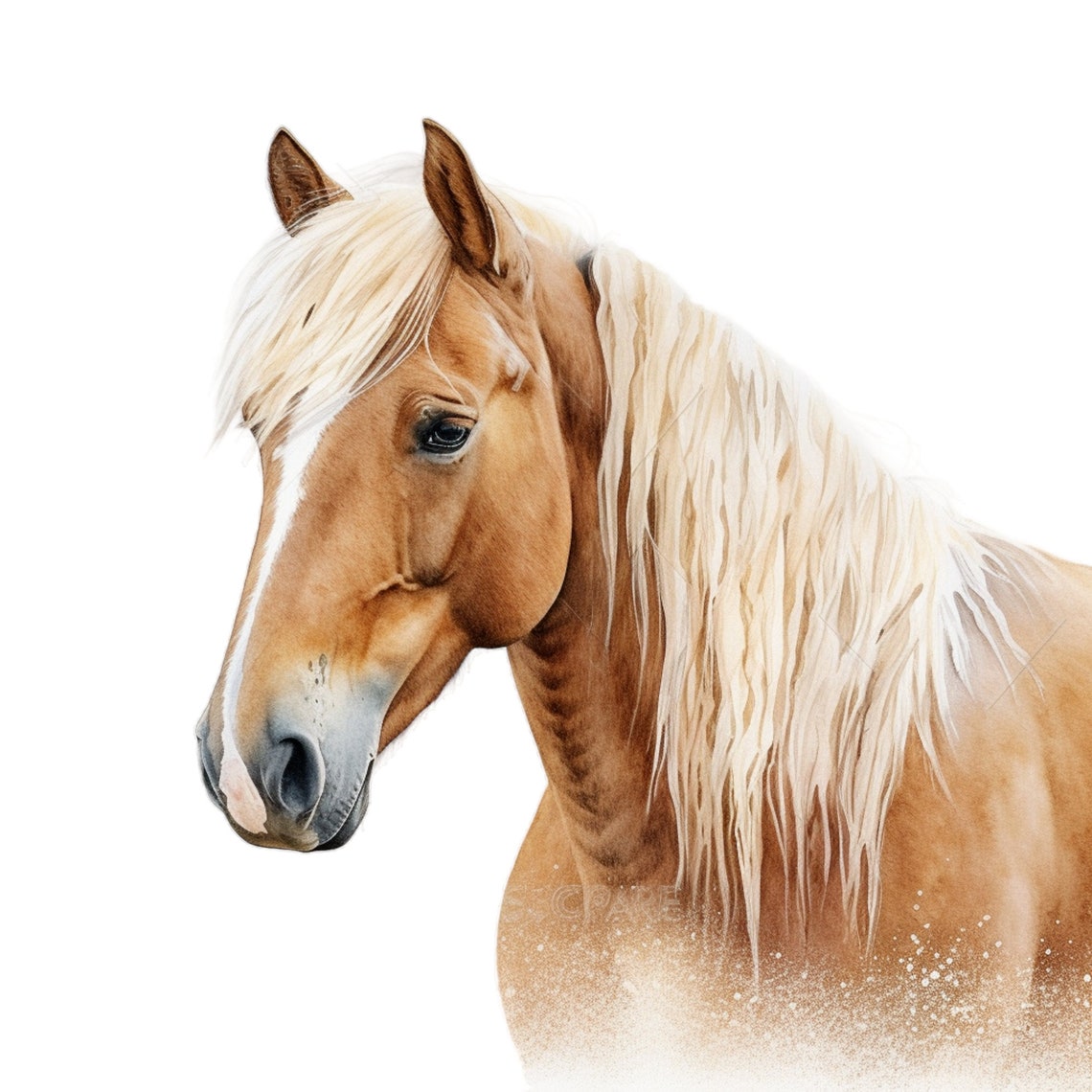 Haflinger Horse Clipart, 10 High Quality Transparent Png's, Digital ...