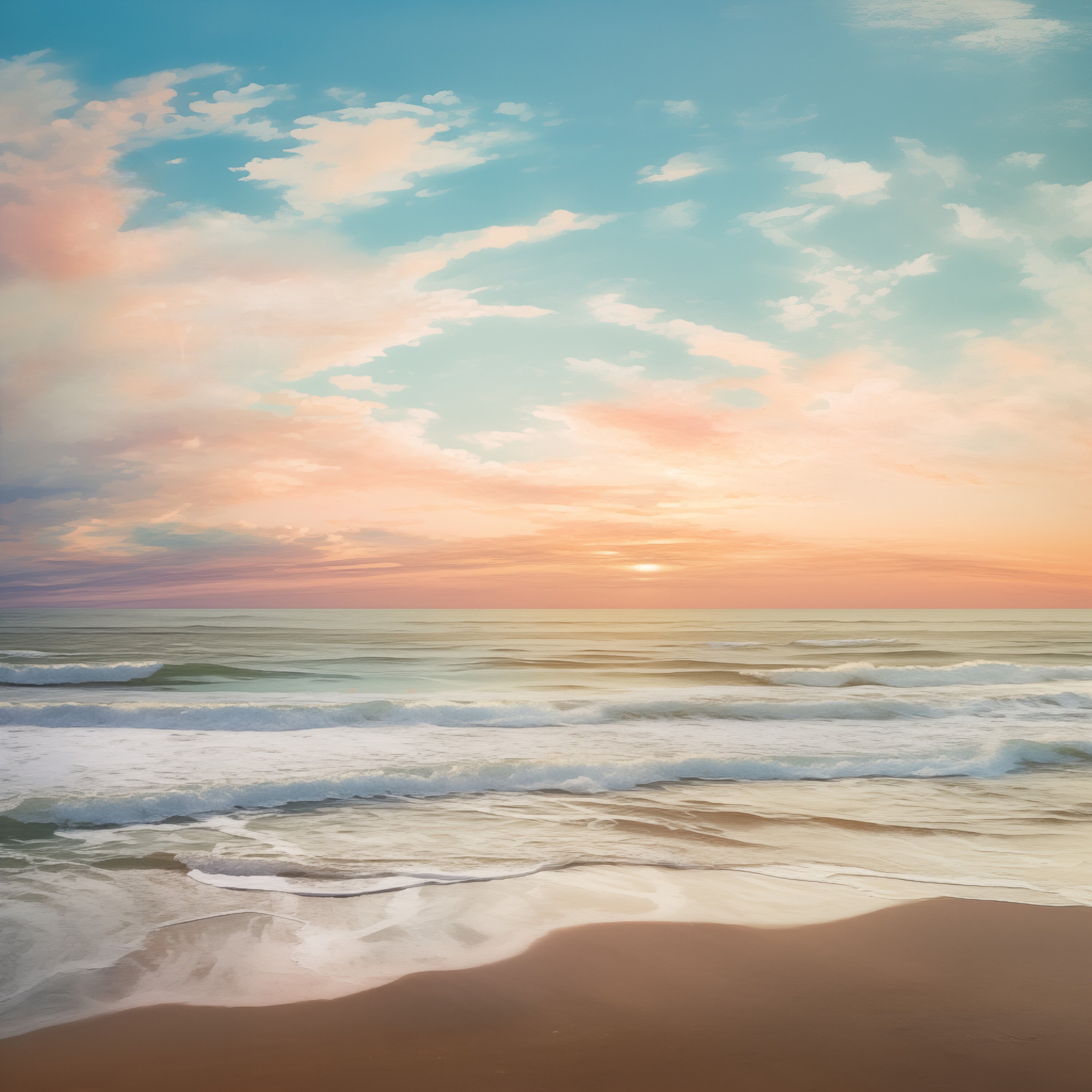 10 Sea Beach Sunset Digital Scrapbook Background Paper Digital ...