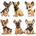 Chibi Style German Shepherd Clipart 30 High Qualityjpg Digital Paper ...