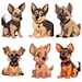 Chibi Style German Shepherd Clipart 30 High Qualityjpg Digital Paper ...