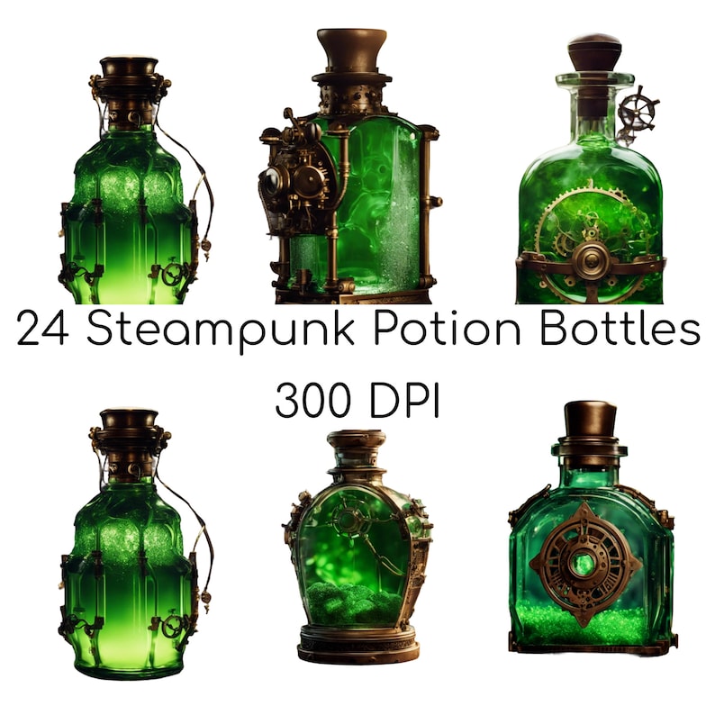 Enchanting Steampunk Potion Bottles - Altered Art for Magical Junk ...