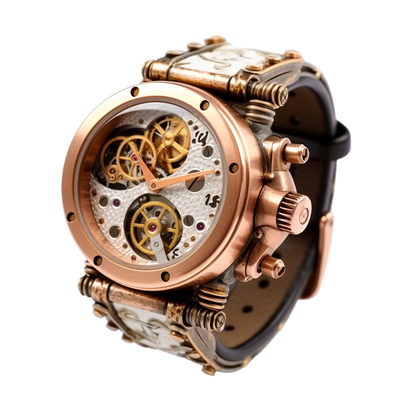 Steampunk Watches Clipart Instant Download Digital Transparent - Etsy