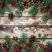 10 Rustic Christmas Digital Scrapbook Paper Background Weathered Wood ...