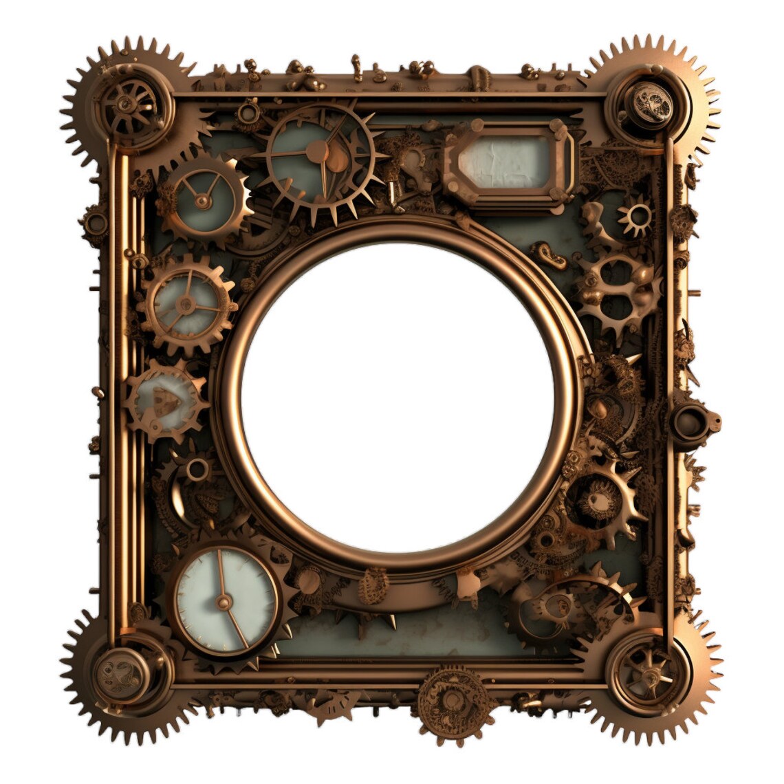 Steampunk Frames, High Quality Clipart, Instant Download, 300 Dpi ...