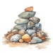 Beach Pebbles Clipart - 10 PNG Images, Digital Download, Commercial Use ...