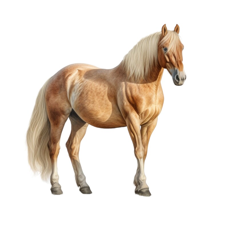 Haflinger Horse Clipart, 10 High Quality Transparent Png's, Digital ...