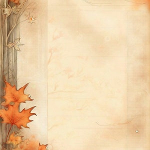 Autumn Leaves Junk Journal, Fall Junk Journal Pages, Autumn Basic Pages ...