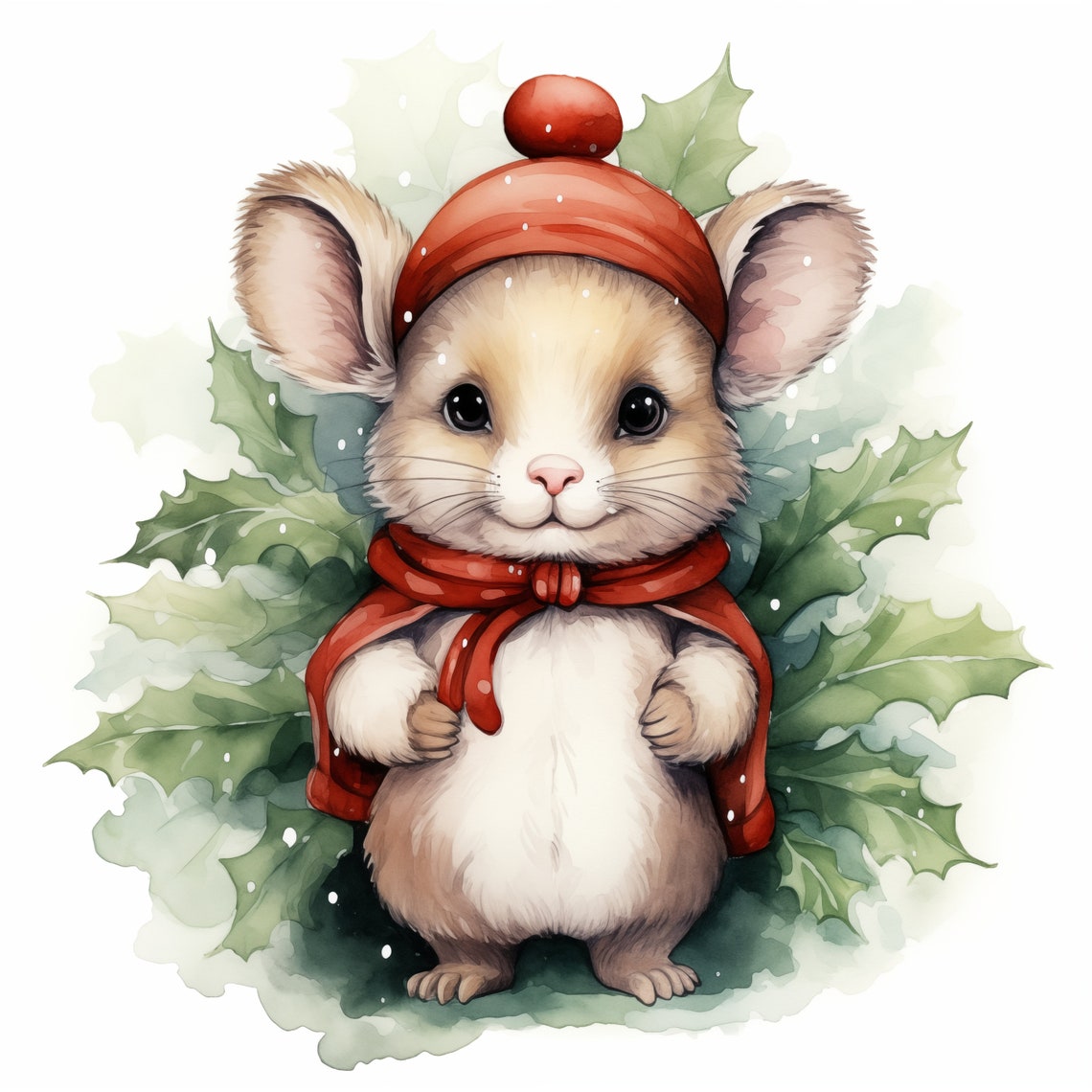 Christmas Mice Clipart Bundle Christmas Mouse 16 High Quality Jpgs ...
