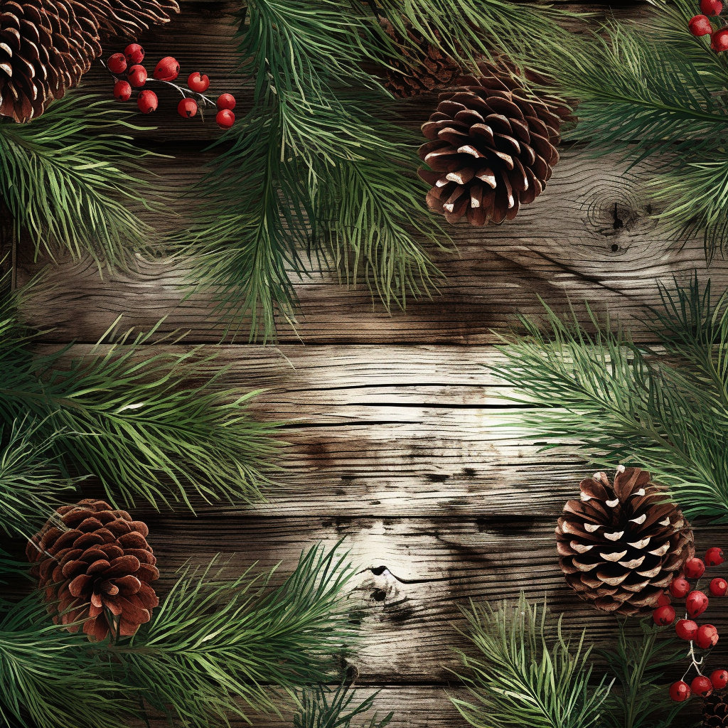 10 Rustic Christmas Digital Scrapbook Paper Background Weathered Wood ...