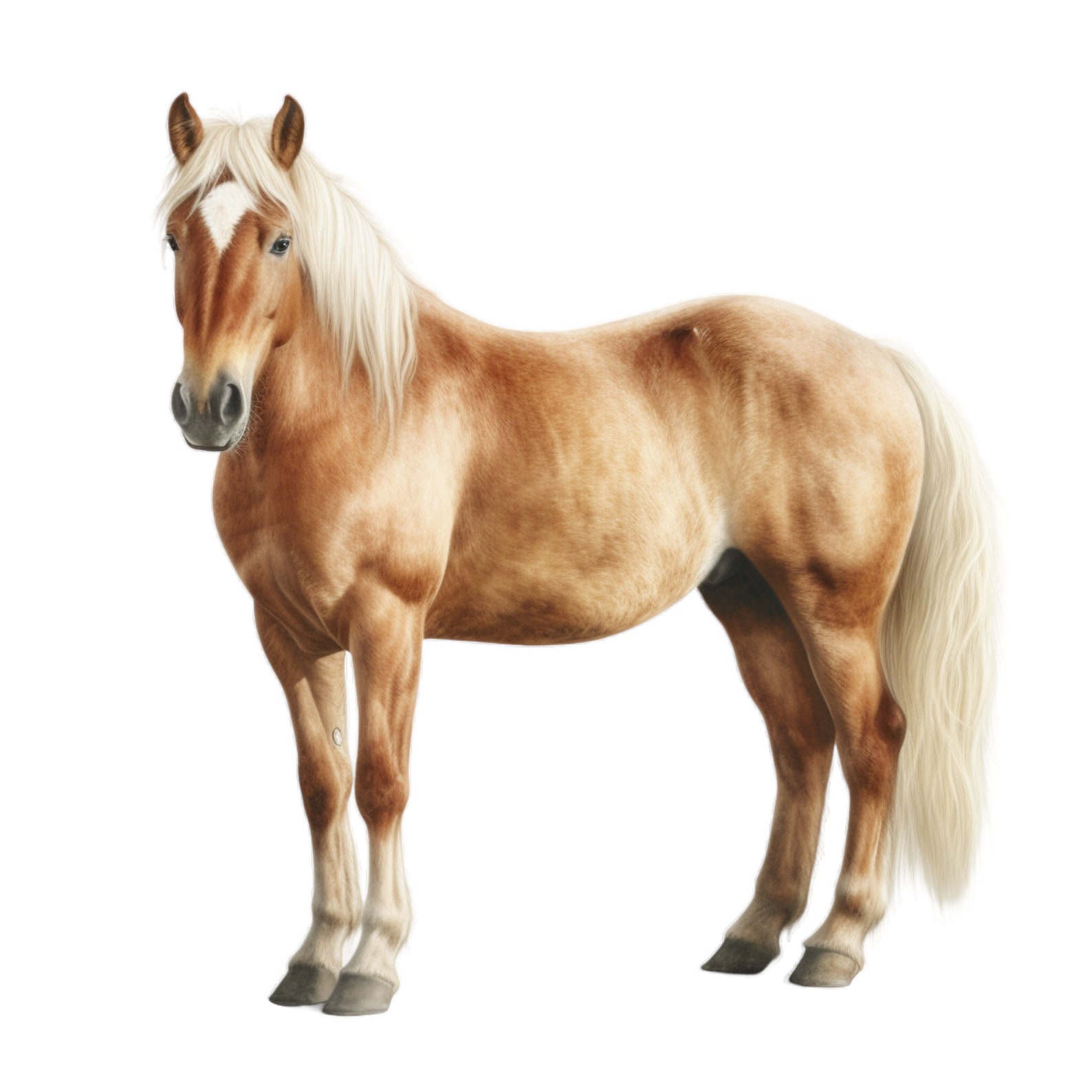 Haflinger Horse Clipart, 10 High Quality Transparent Png's, Digital ...
