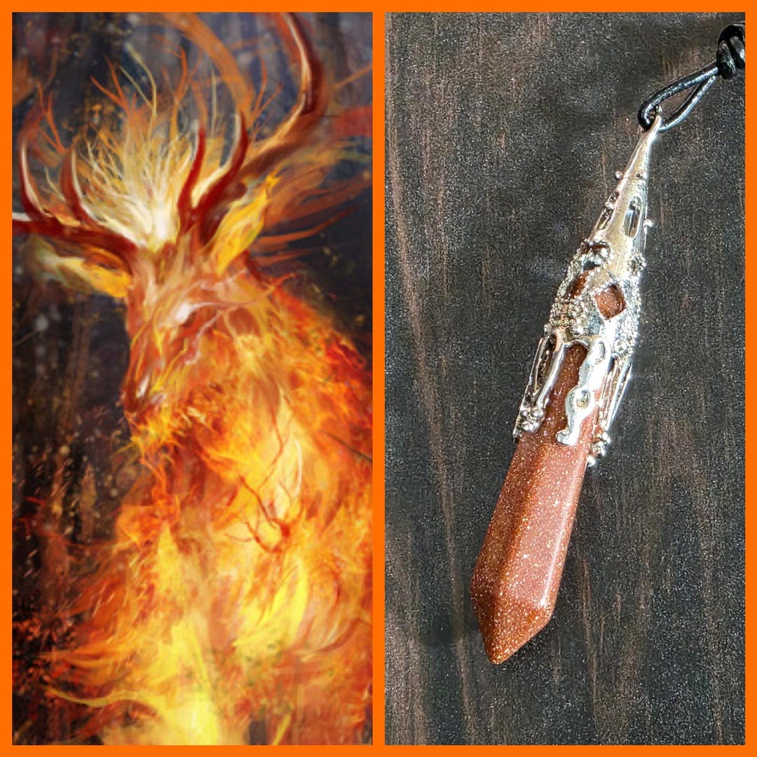 Forest Fire Elemental "flamelso" Spirit Companion, Spirit Vessel ...