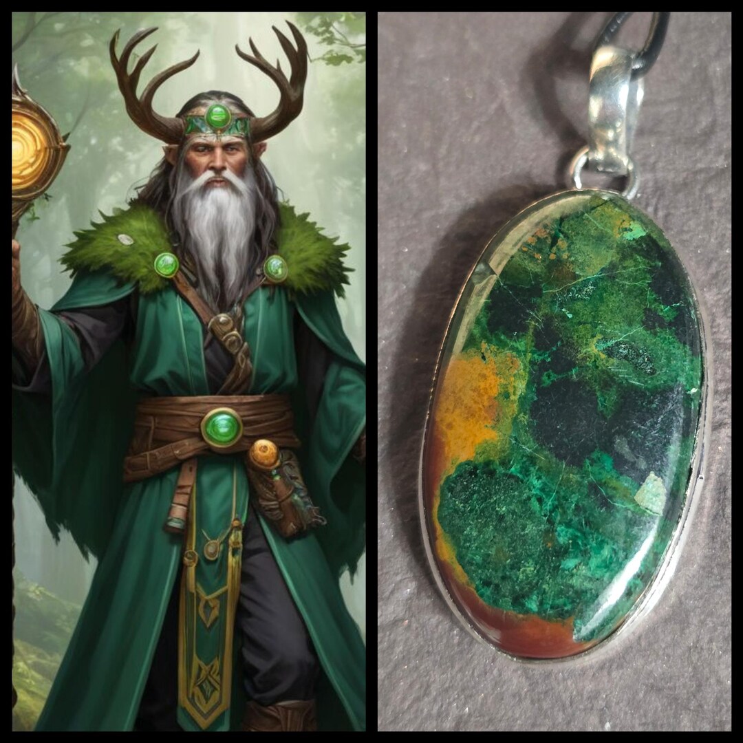 Druid High Priest Spirit Companion "almorren", Spirit Vessel Necklace ...