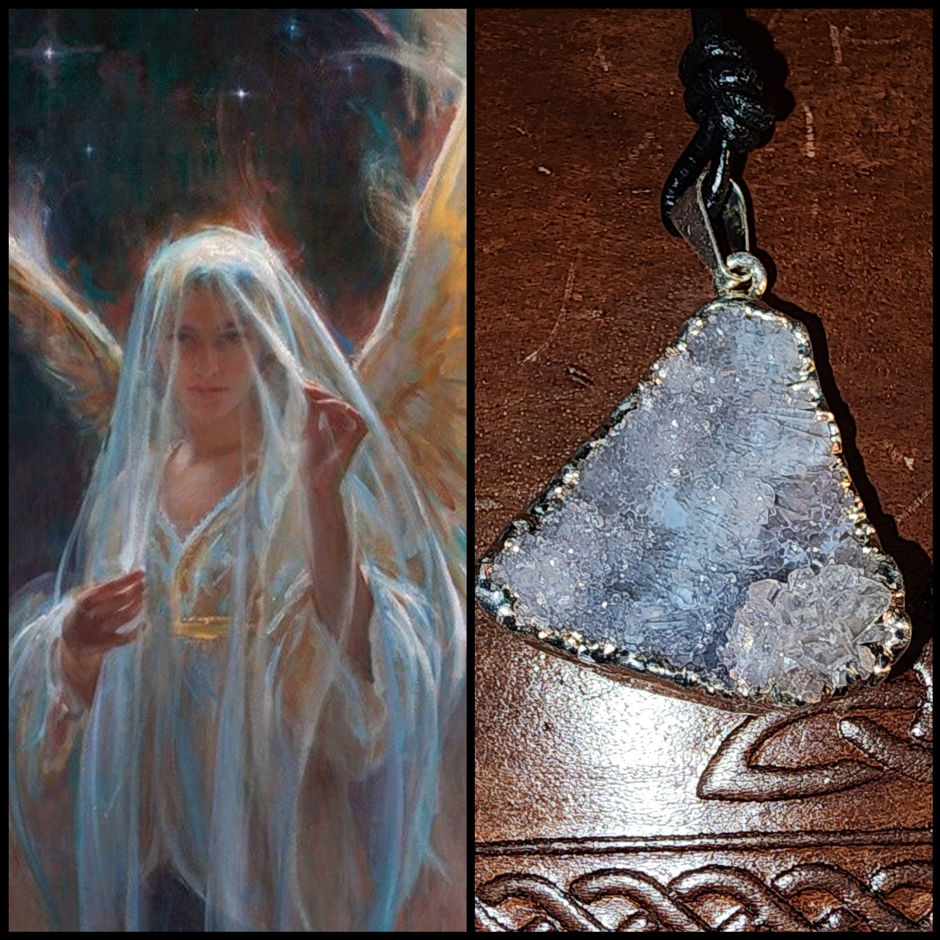 Seraphim Throne Angel Living Entity Companion, Spirit Vessel Necklace