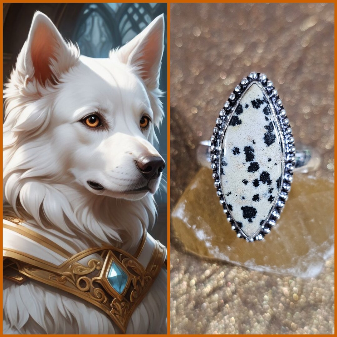 Guardian of the Gates Heaven Hound Spirit Companion, Spirit Vessel Ring ...