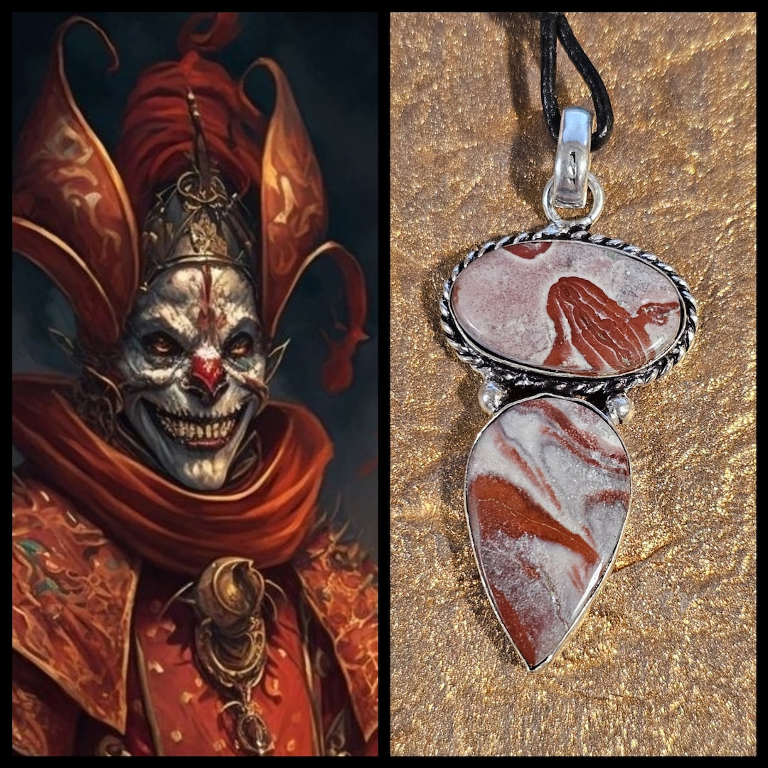 Evil Jester Spirit Companion, Spirit Vessel Necklace, Tier 3 - Etsy