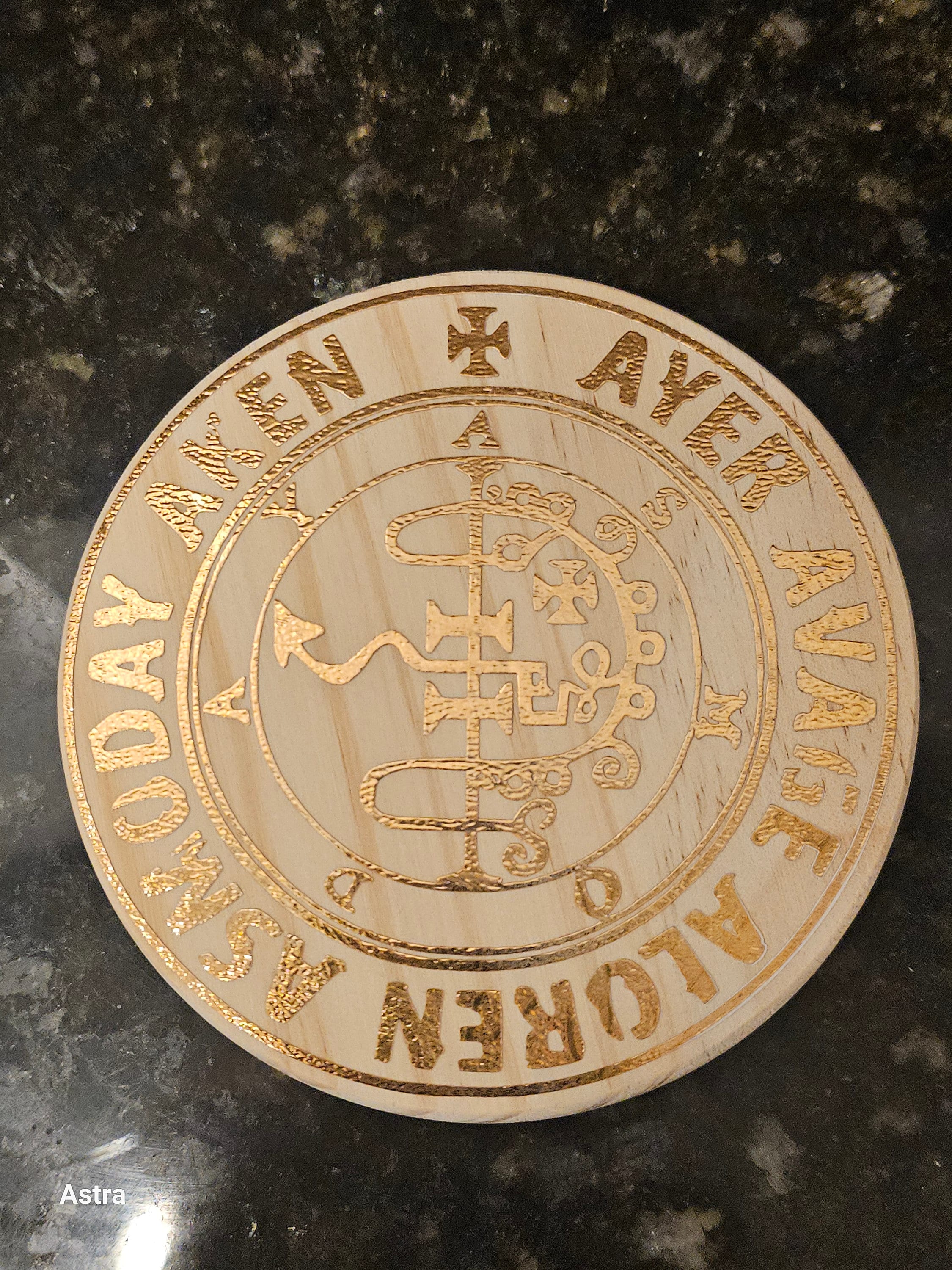 Asmoday(Asmodeus) Altar Sigil, Altar Tile