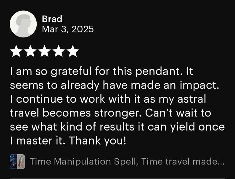 Time Manipulation Spell, Time Travel Made Easy, Enchanted Necklace ...