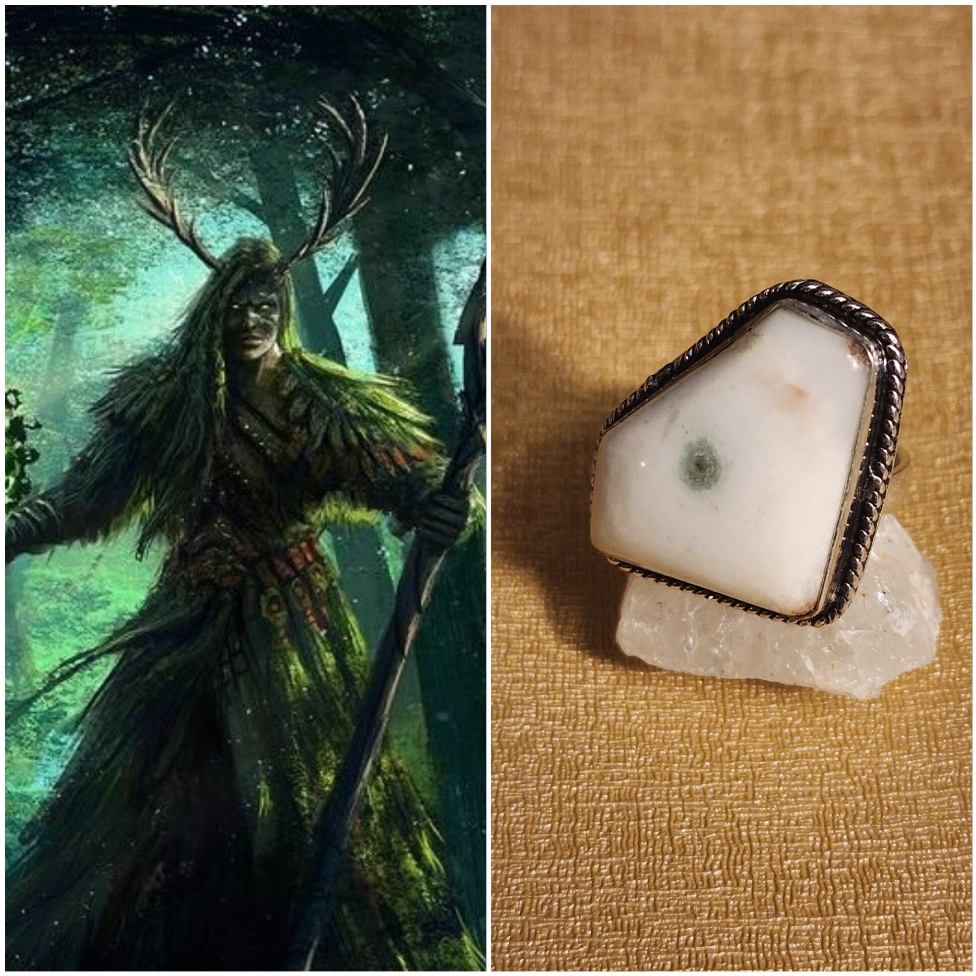 Woodland Elf Spirit Companion, Spirit Vessel Ring