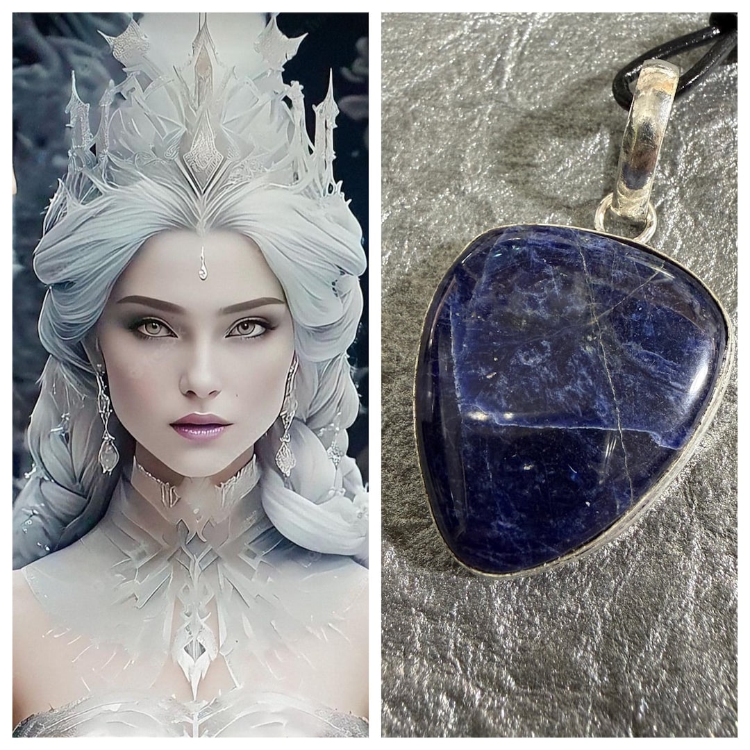 Ice Djinn Queen Spirit Companion "talrisia" Spirit Vessel Necklace ...